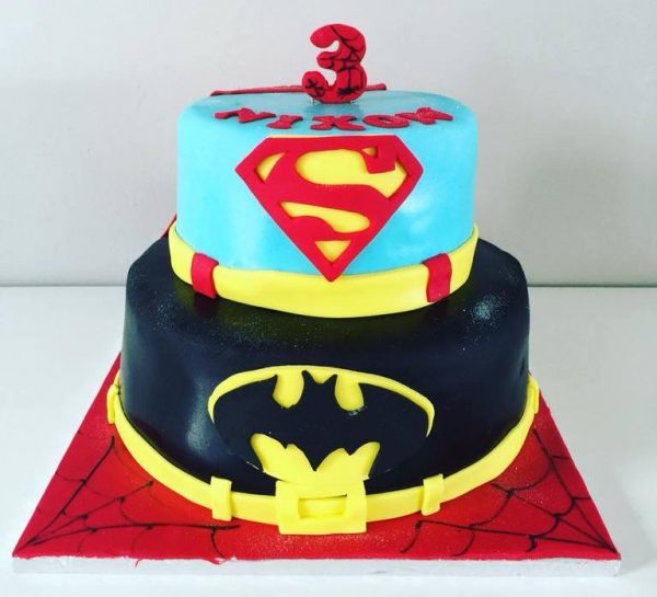 Superman vs Batman - Pastry Princess - Cakes and Cupcakes Cape Town
